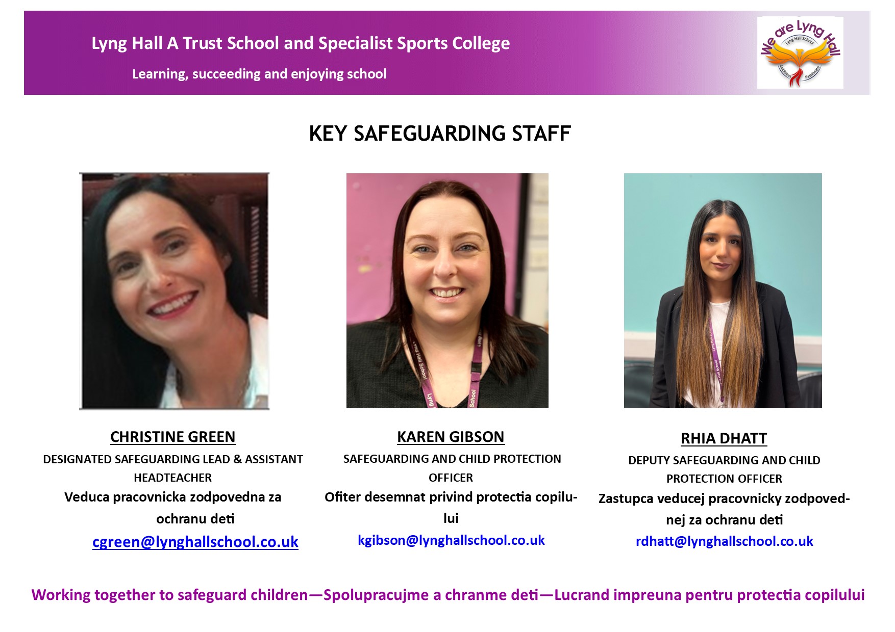 Safeguarding - Lyng Hall School